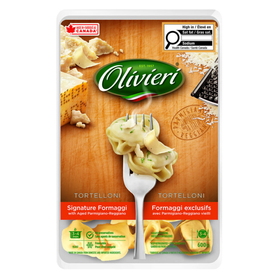 Tortelloni with Matane Shrimp and Québec Asparagus | Olivieri®
