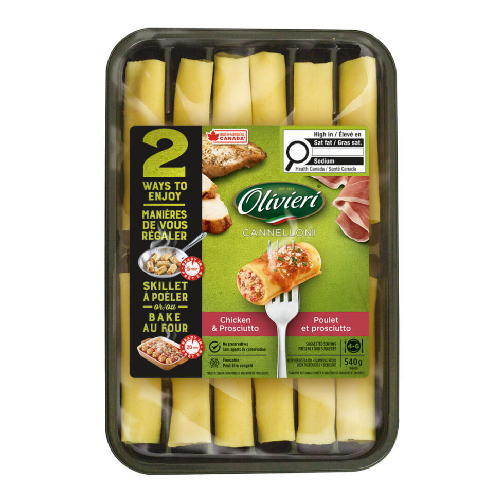 Chicken & Prosciutto Cannelloni in Rosé Sauce | Olivieri®