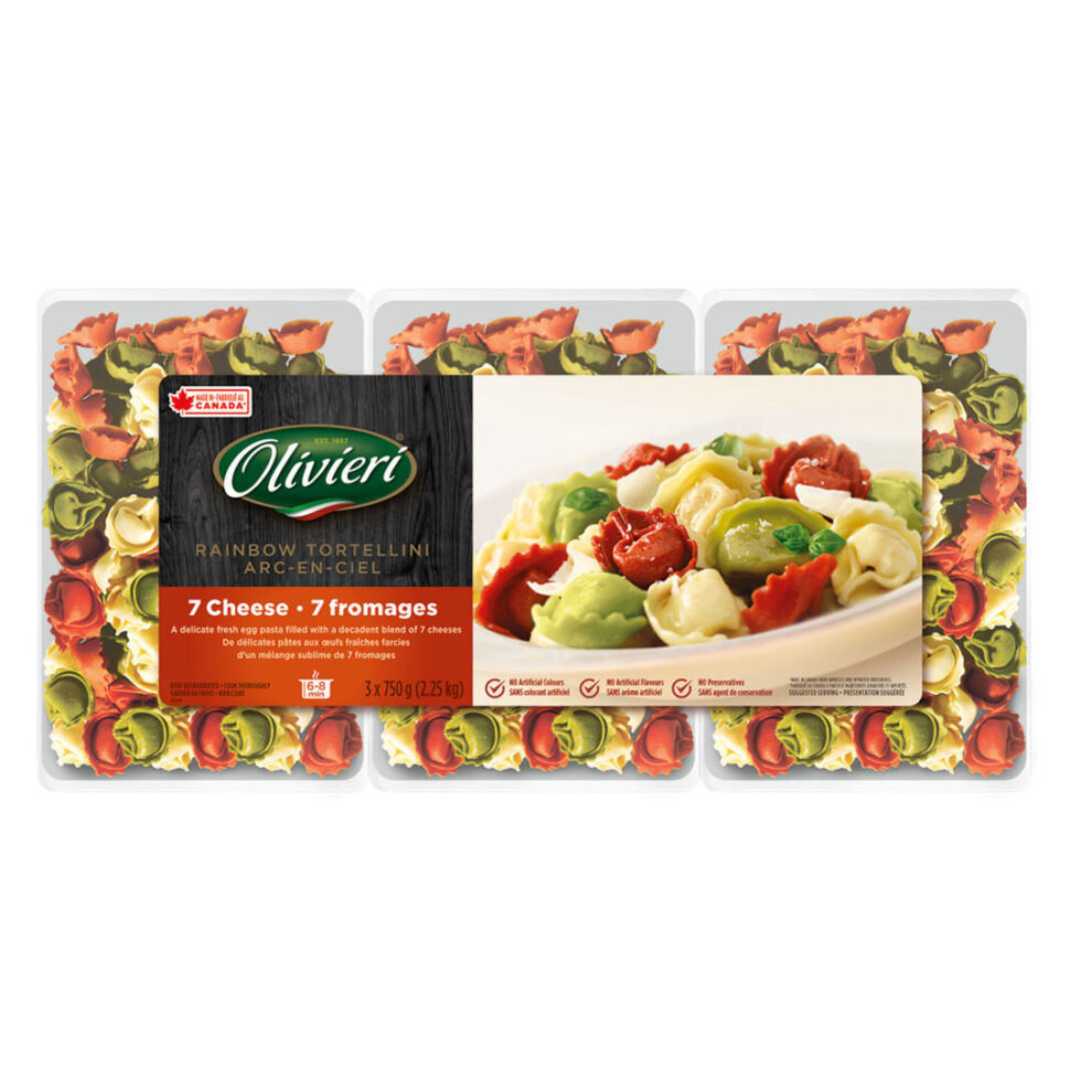 Our Products: 7 Cheese Rainbow Tortellini | Olivieri®